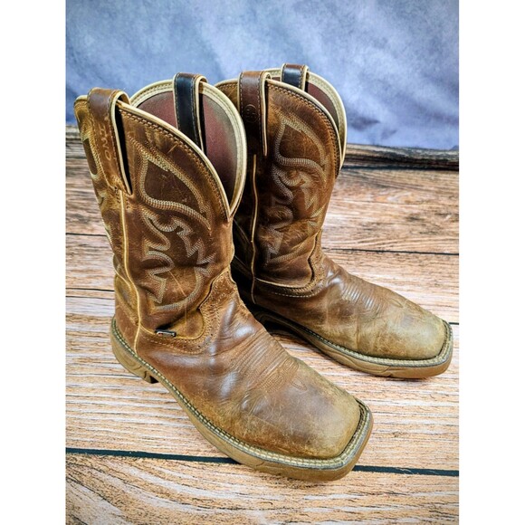Justin Boots | Shoes | Justin Boots Square Toe Cowboy Work Safety Brown ...